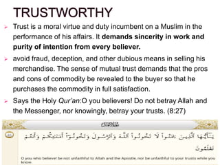Islamic ethics in business | PPT | Islam | Religion & Spirituality
