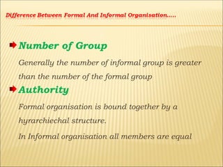 fdo_formal-and-informal-organisation formal and informal organization | PPT