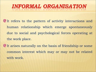 fdo_formal-and-informal-organisation formal and informal organization | PPT