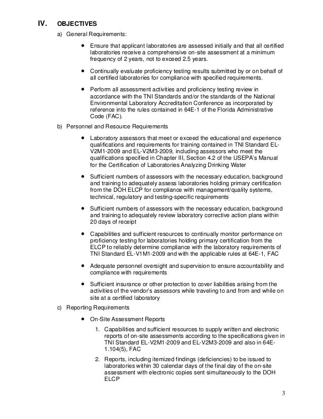 FDOH Request for Information DOH11-085 Environmental Laboratory Certi…
