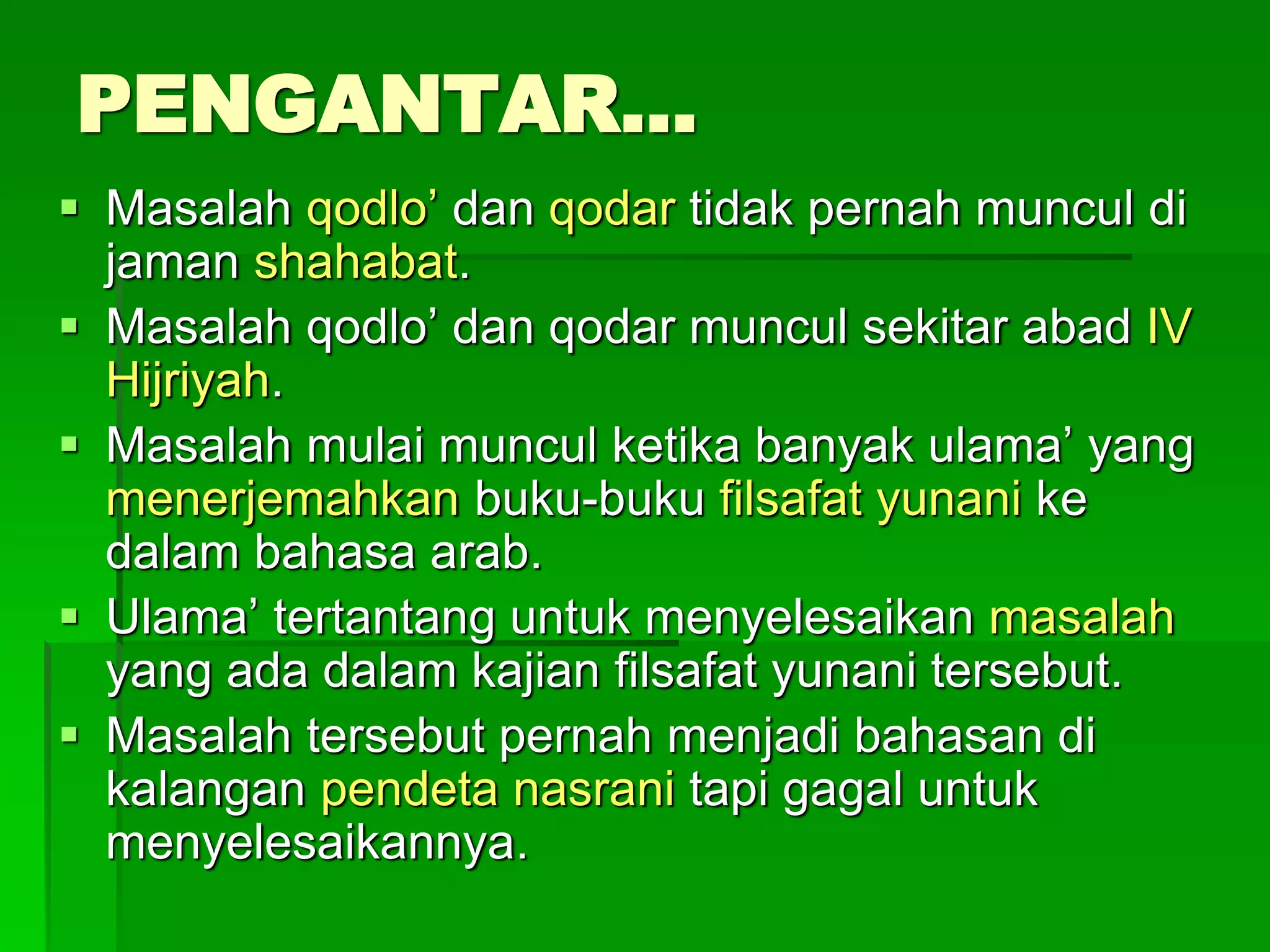 ust dwi-condro-triono-qadha-dan-qadar | PPT