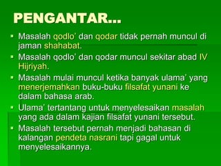 ust dwi-condro-triono-qadha-dan-qadar | PPT