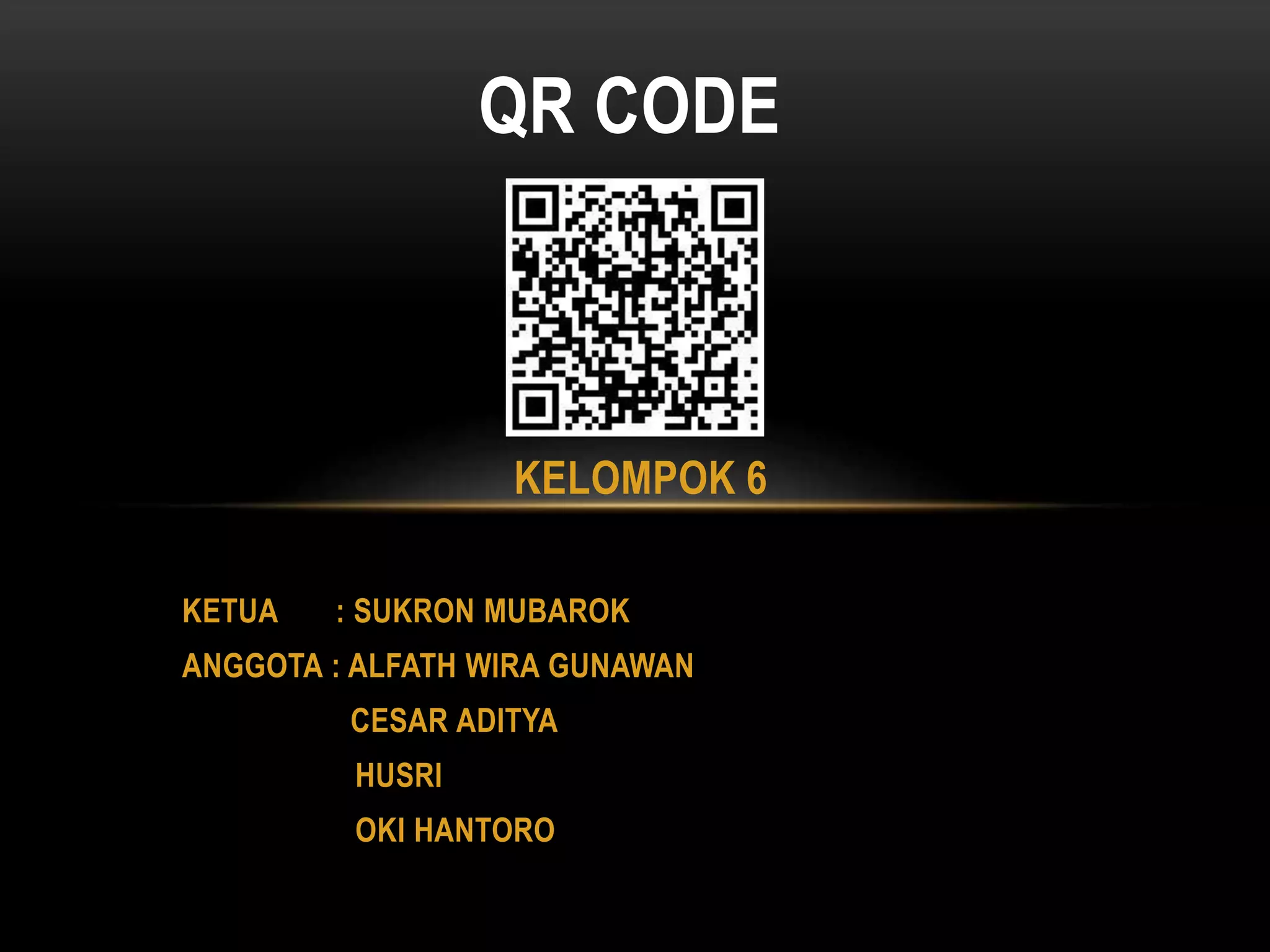 pelatihan qr code | PPT