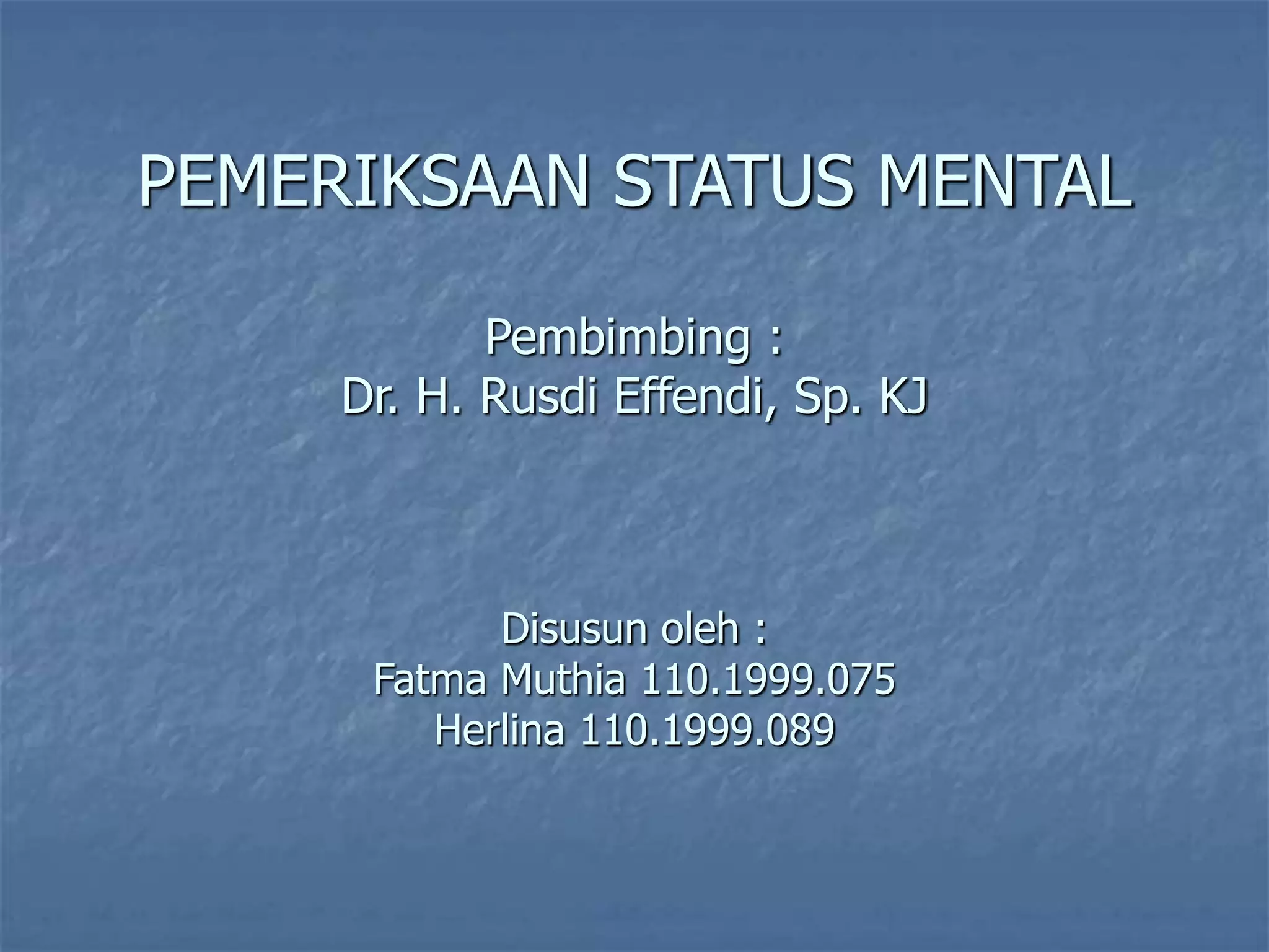 status mental.ppt