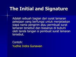 application letter | PPT