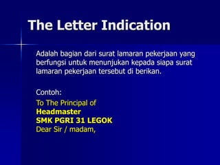 application letter | PPT