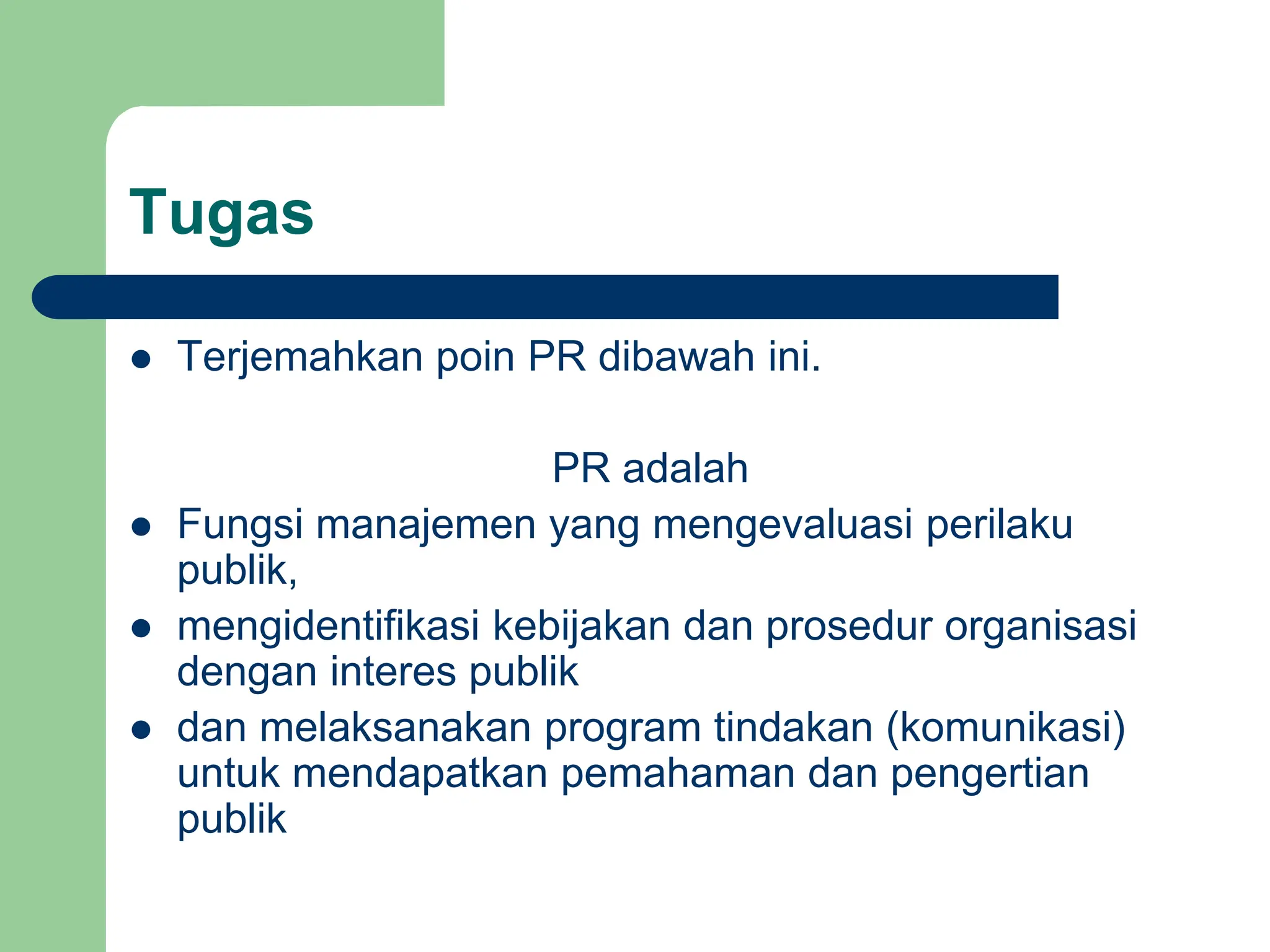 3. Definisi Public Relations | PPT