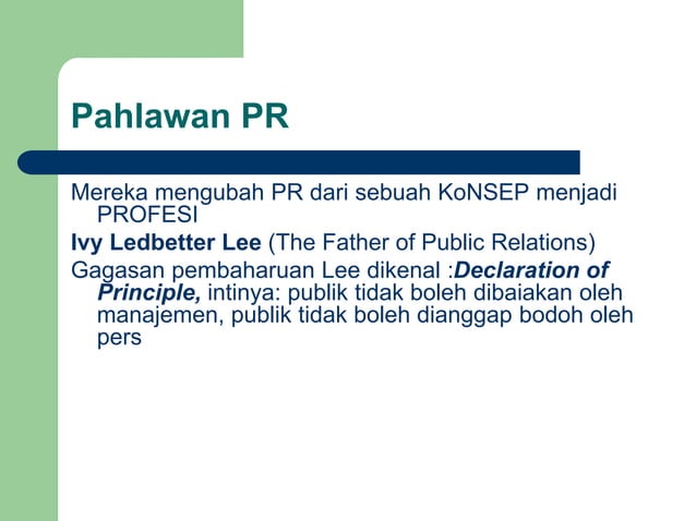 3. Definisi Public Relations | PPT