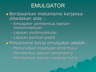 bentuk sediaan farmasi liquid emulsi ppt | PPT