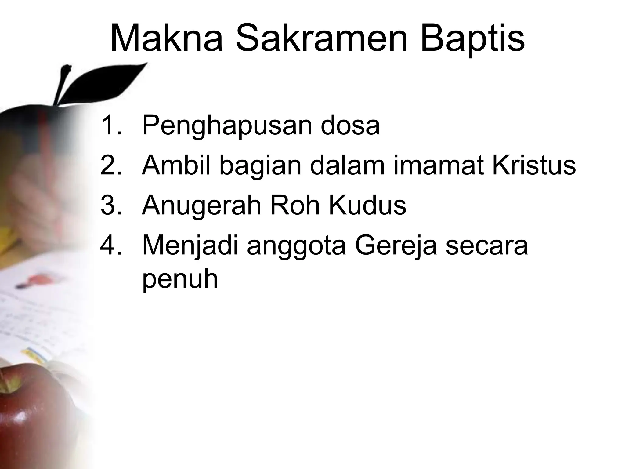 Dasar-Dasar Sakramen dalam gereja katolik | PPT