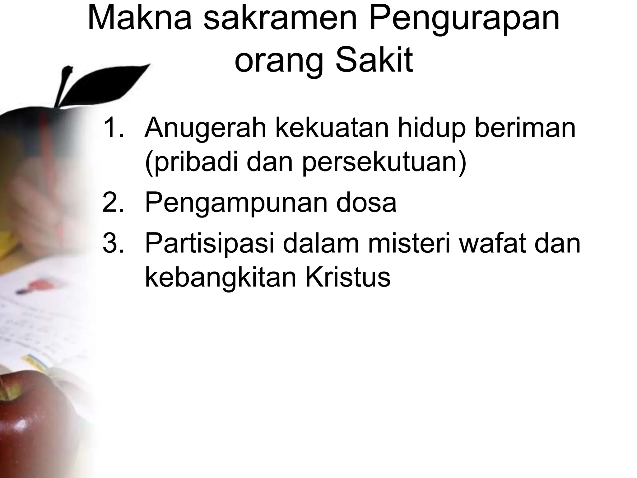 Dasar-Dasar Sakramen dalam gereja katolik | PPT