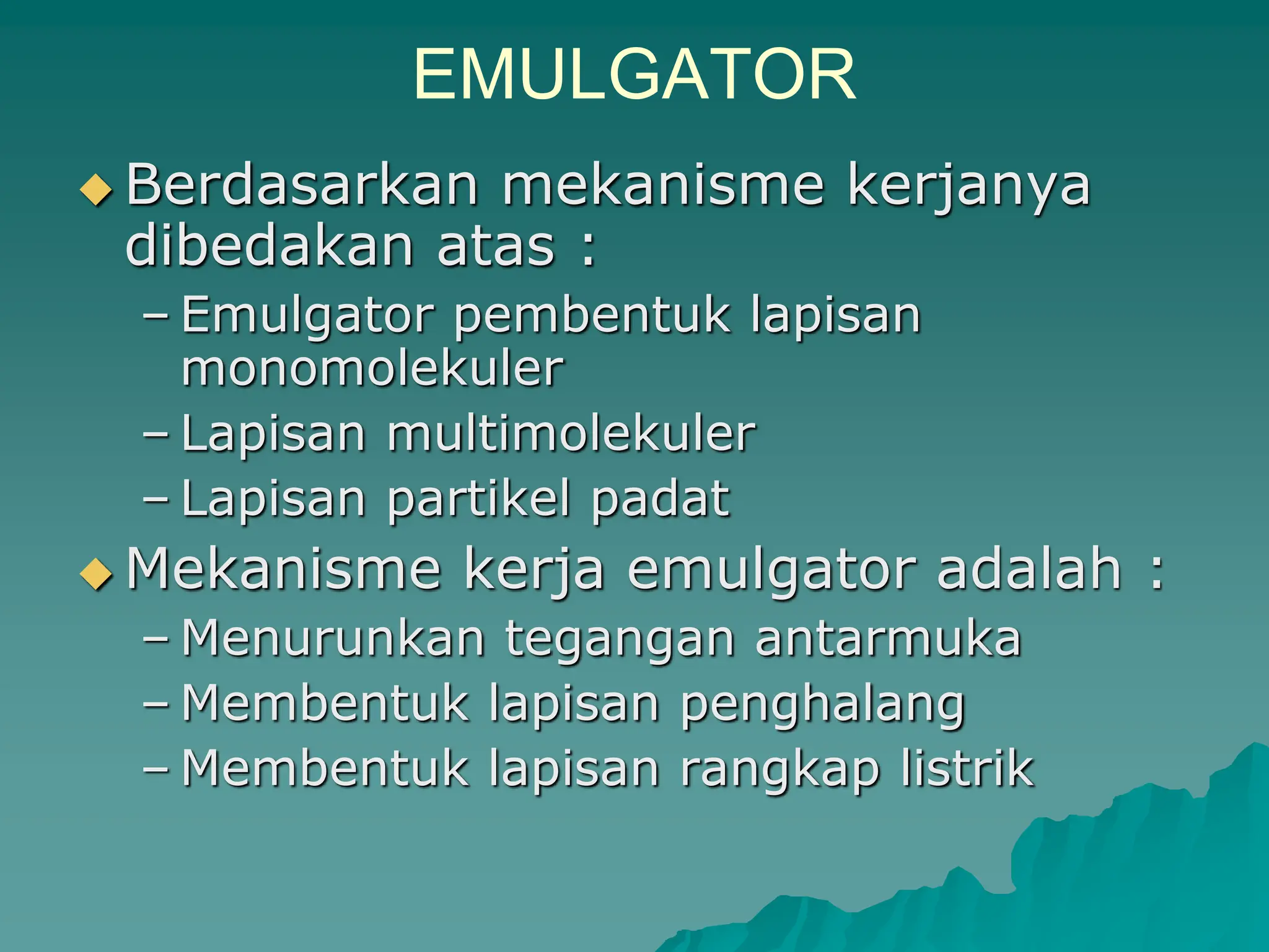 Emulsi pembuatan dan perhitingan hlb pada sediaan emulsi | PPT