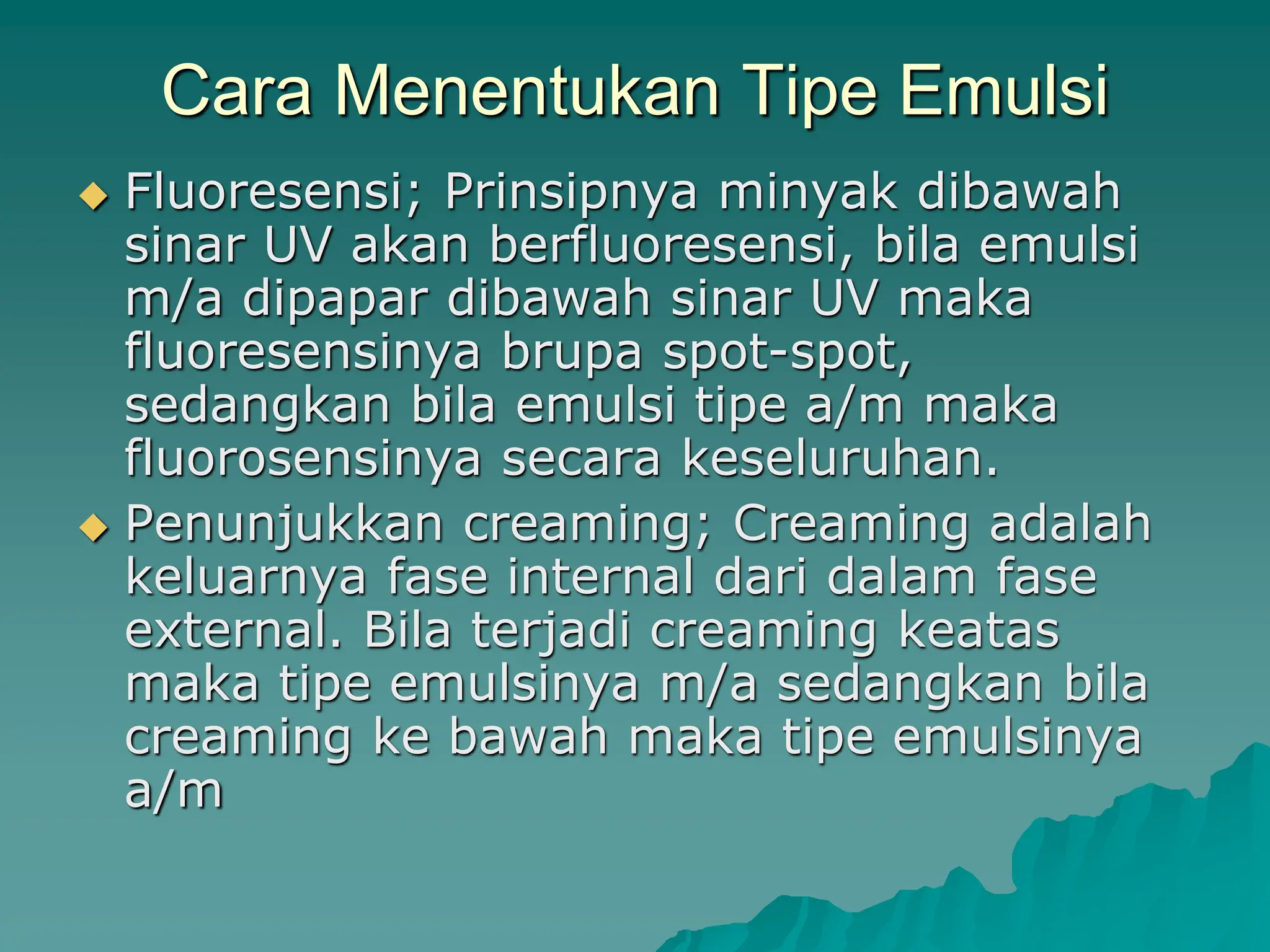 Emulsi pembuatan dan perhitingan hlb pada sediaan emulsi | PPT