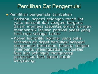 Emulsi pembuatan dan perhitingan hlb pada sediaan emulsi | PPT