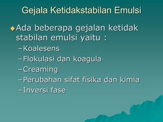 Emulsi pembuatan dan perhitingan hlb pada sediaan emulsi | PPT