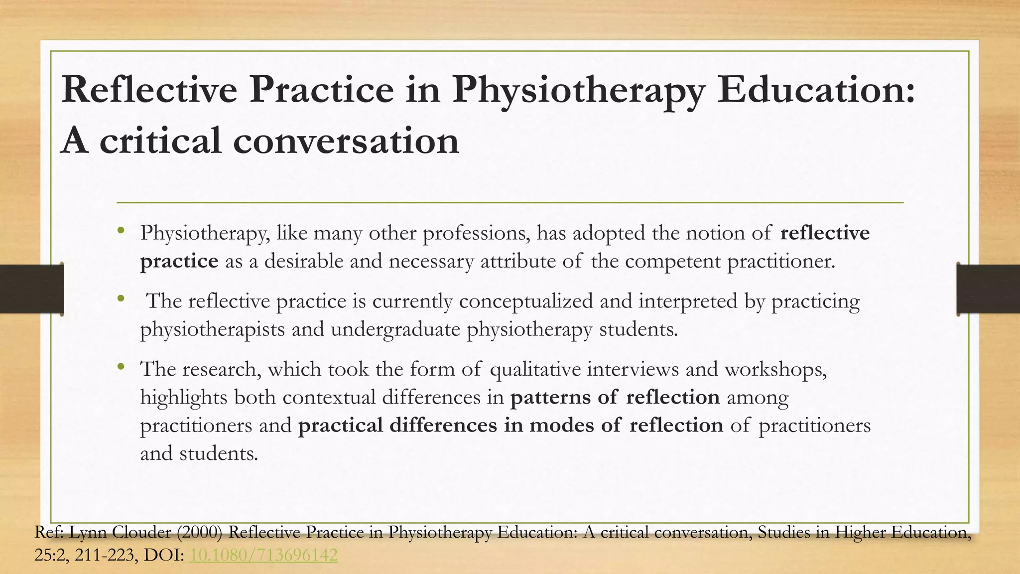 Paradigm shift in Physiotherapy Education. | PPTX