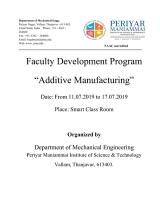 FDP Additive Manufacturing | PDF