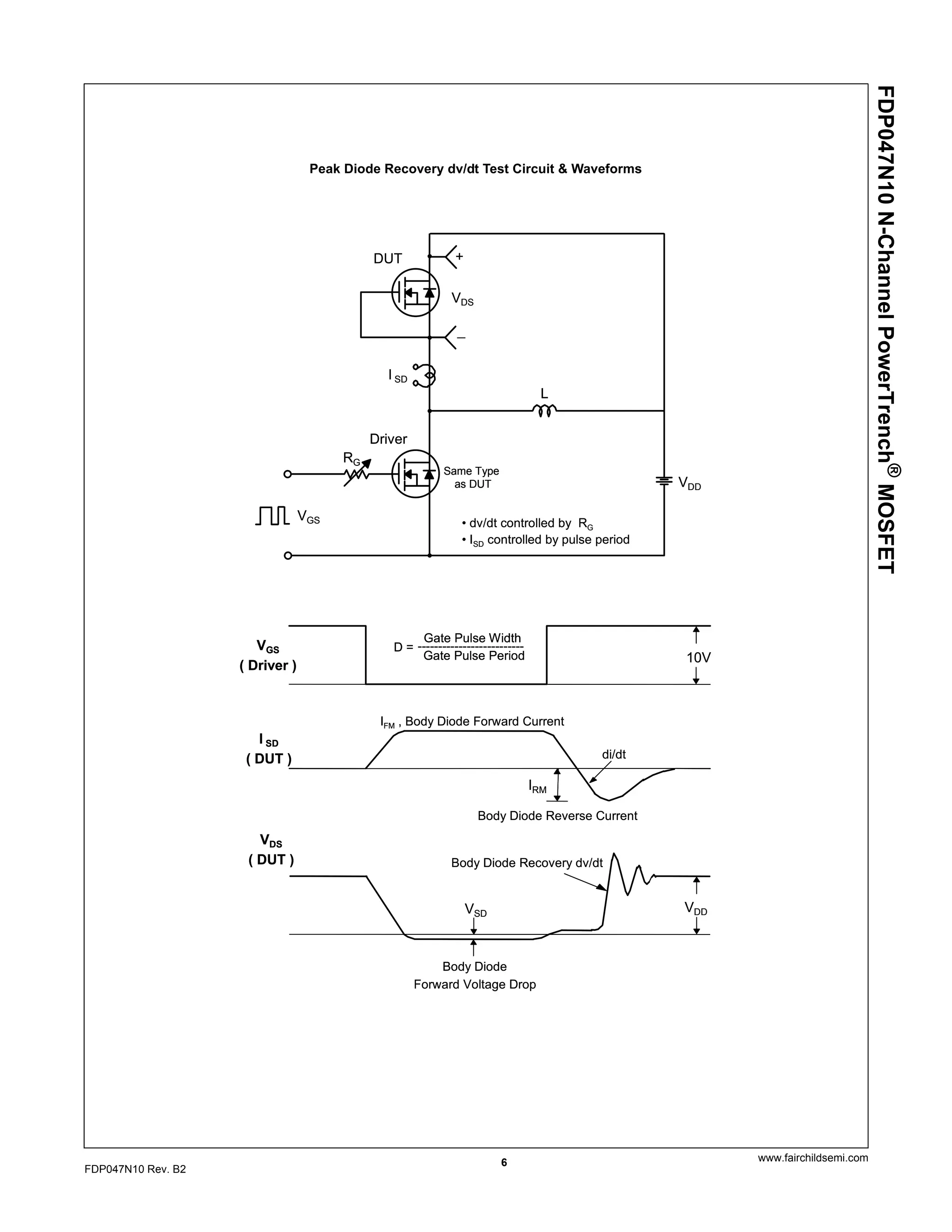Original MOSFET FDP047N10 047N10 100V 164A TO-220 New Fairchild Semiconductor | PDF