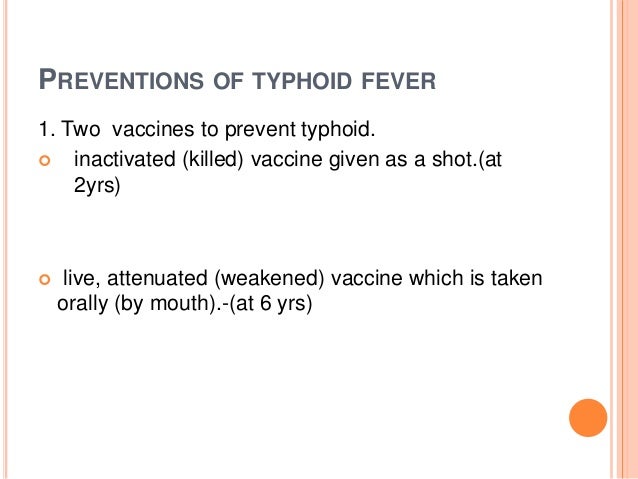 Typhoid fever
