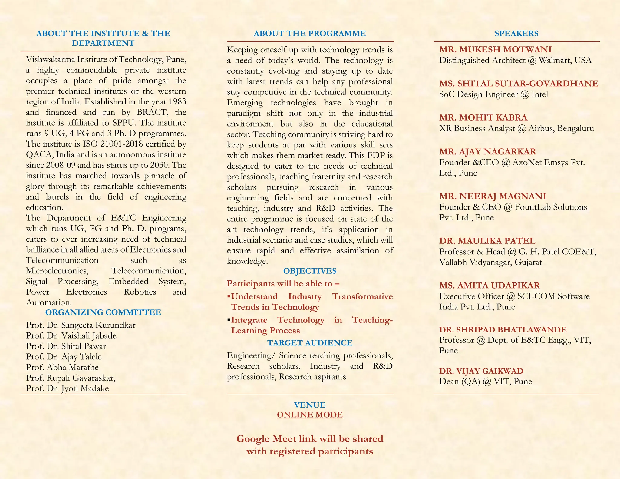 FDP_Brochure of Emerging Trends in Management | PDF