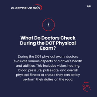 What Should You Know About The DOT Physical Examination | PDF