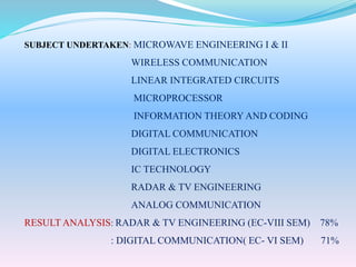 FDP electronics & communication | PPT