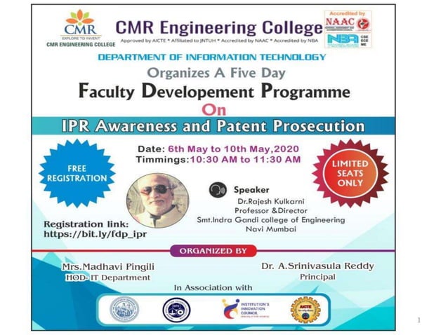 IPR Awareness and patent Prosecution Day 5 | PPT