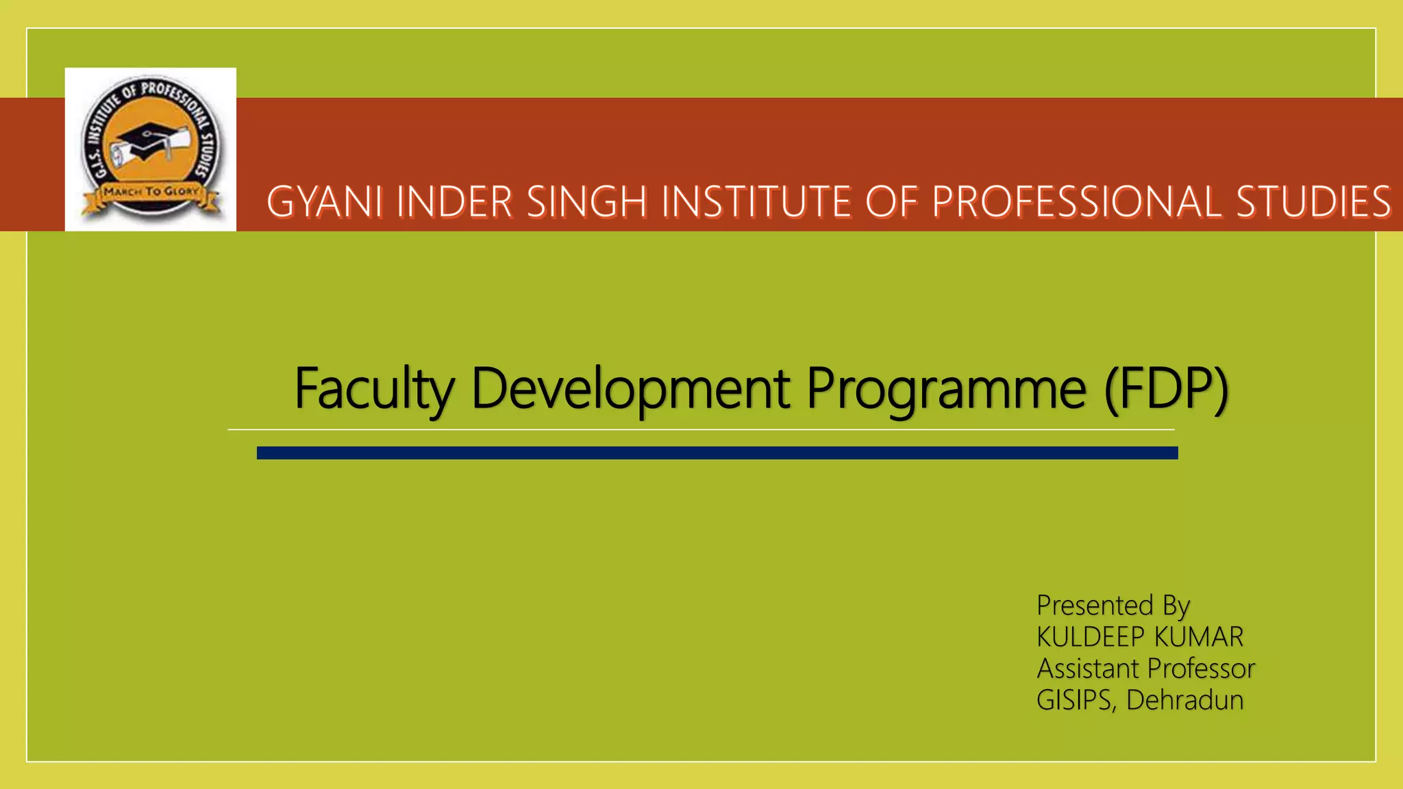 Faculty Development Programme | PPTX