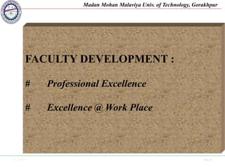 FACULTY DEVELOPMENT PROGRAMME [FDP] ON INFORMATION & COMMUNICATION ...