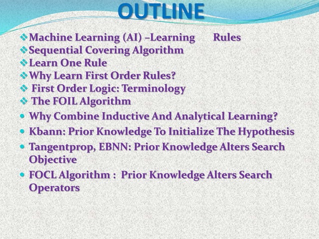 MACHINE LEARNING-LEARNING RULE | PPT