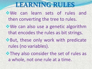 MACHINE LEARNING-LEARNING RULE | PPT
