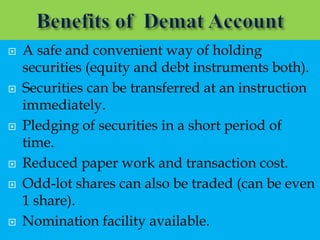 dematerialization of shares | PPTX