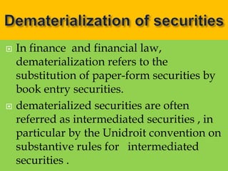 dematerialization of shares | PPTX