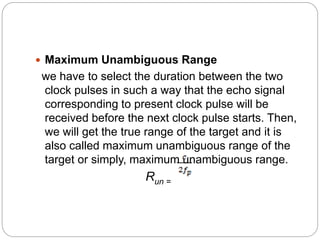 Fdp radar | PPTX | Physics | Science