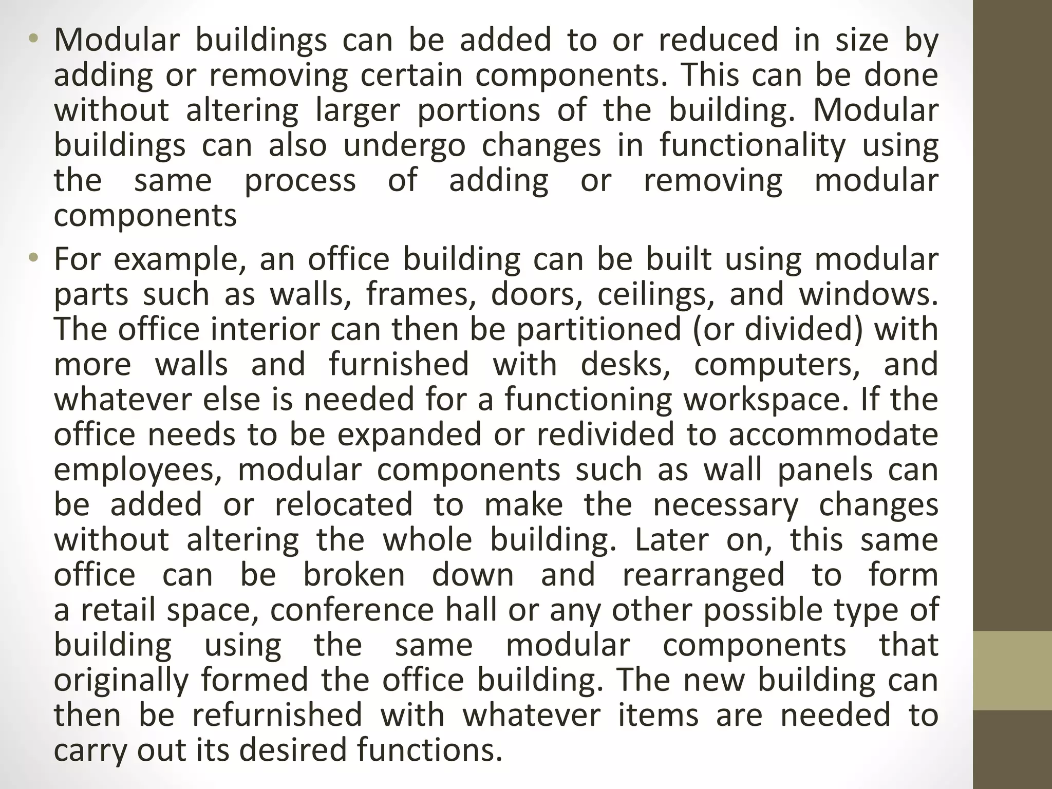 MODULAR FURNITURE OF OFFICE | PPTX