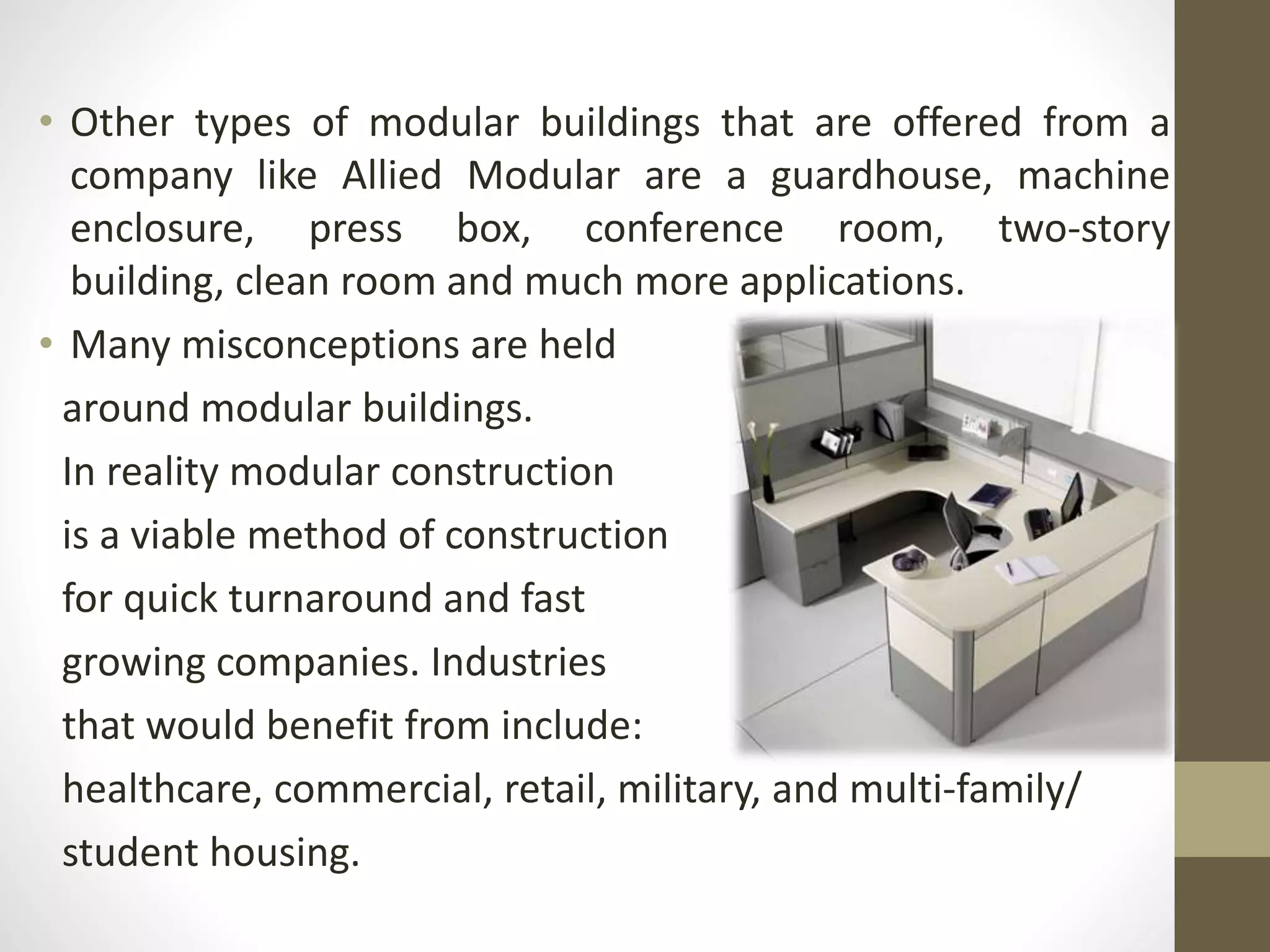 MODULAR FURNITURE OF OFFICE | PPTX