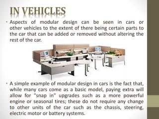 MODULAR FURNITURE OF OFFICE | PPTX