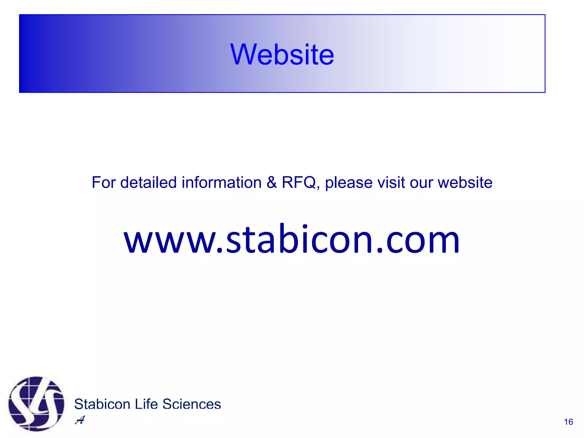 Stabicon Formulation & Development Presentation | PPSX
