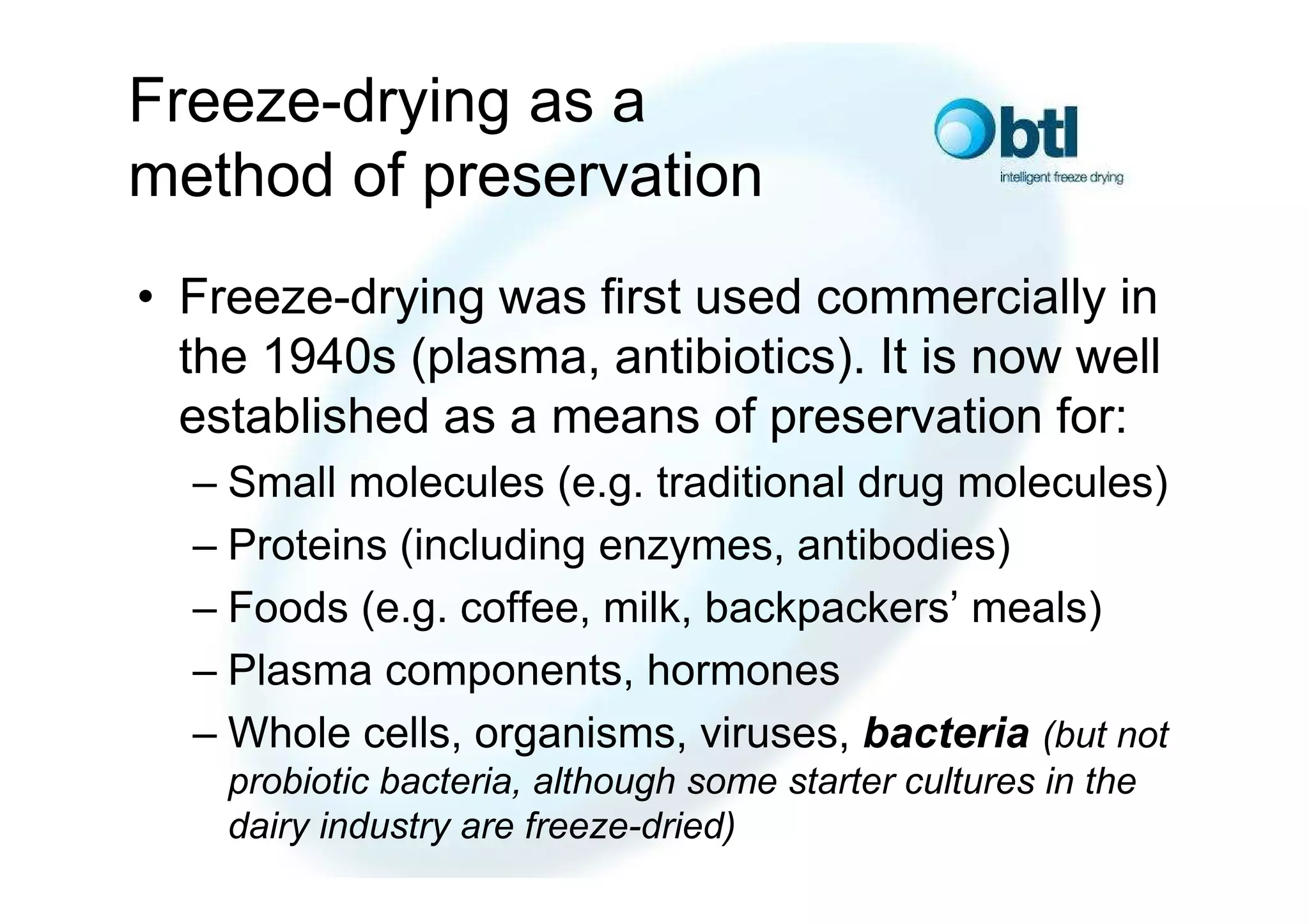 Preservation of Probiotic Bacteria by Freeze-Drying, and Achieving ...