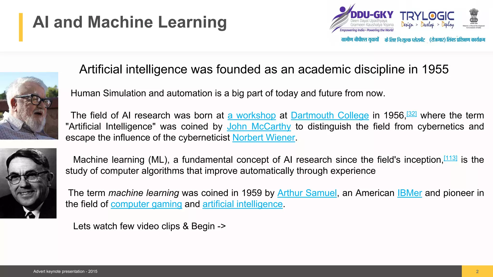FDP Presentation by Vikalp Sharma on Machine Learning and AI | PPTX