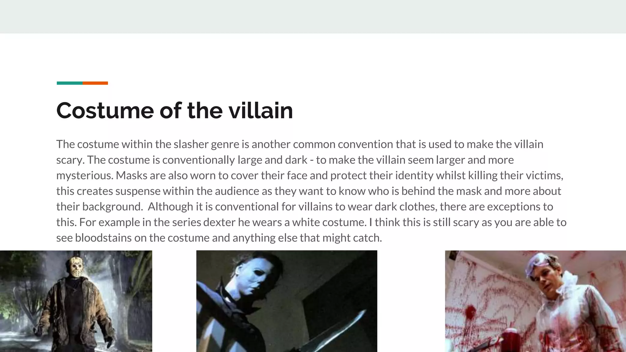 Conventions of the Slasher genre | PPT
