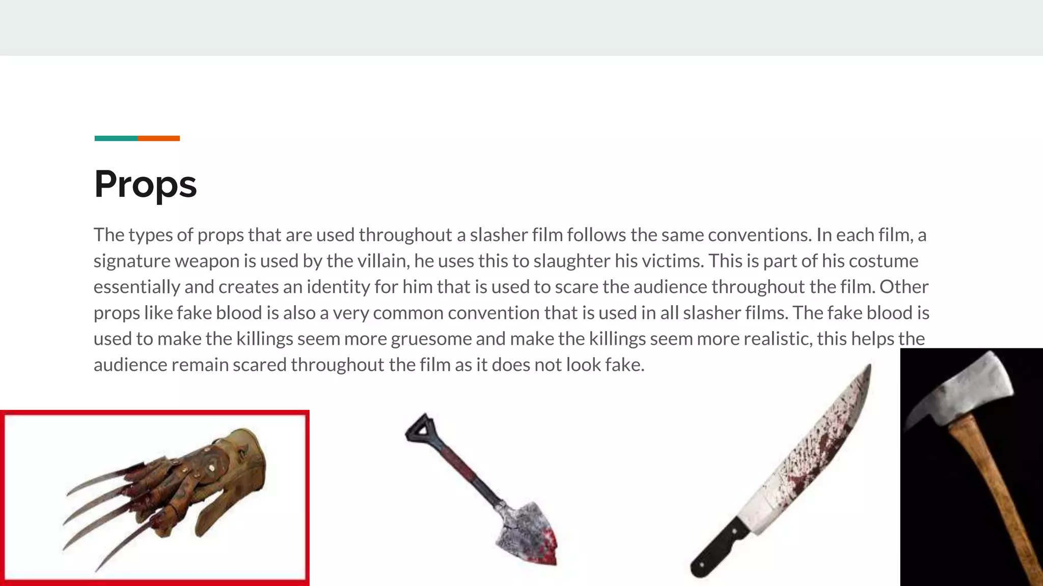 Conventions of the Slasher genre | PPT