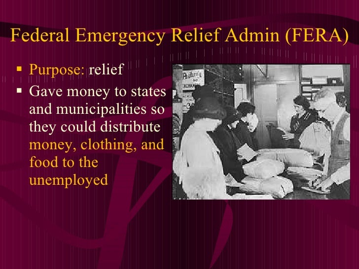 Federal Emergency Relief Act Logo