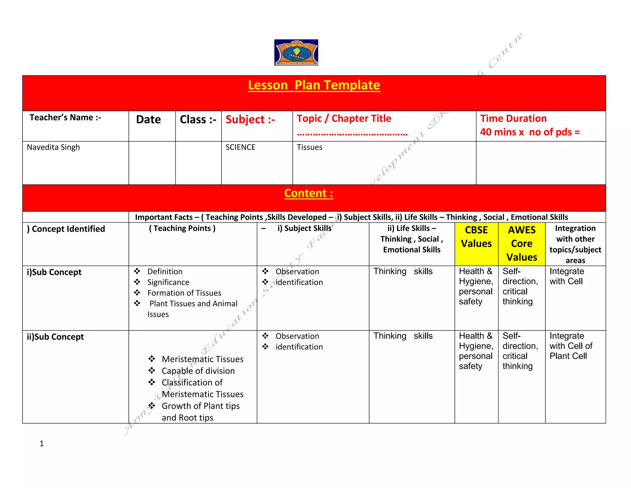 FDRC Lesson Plan Class 9th.docx
