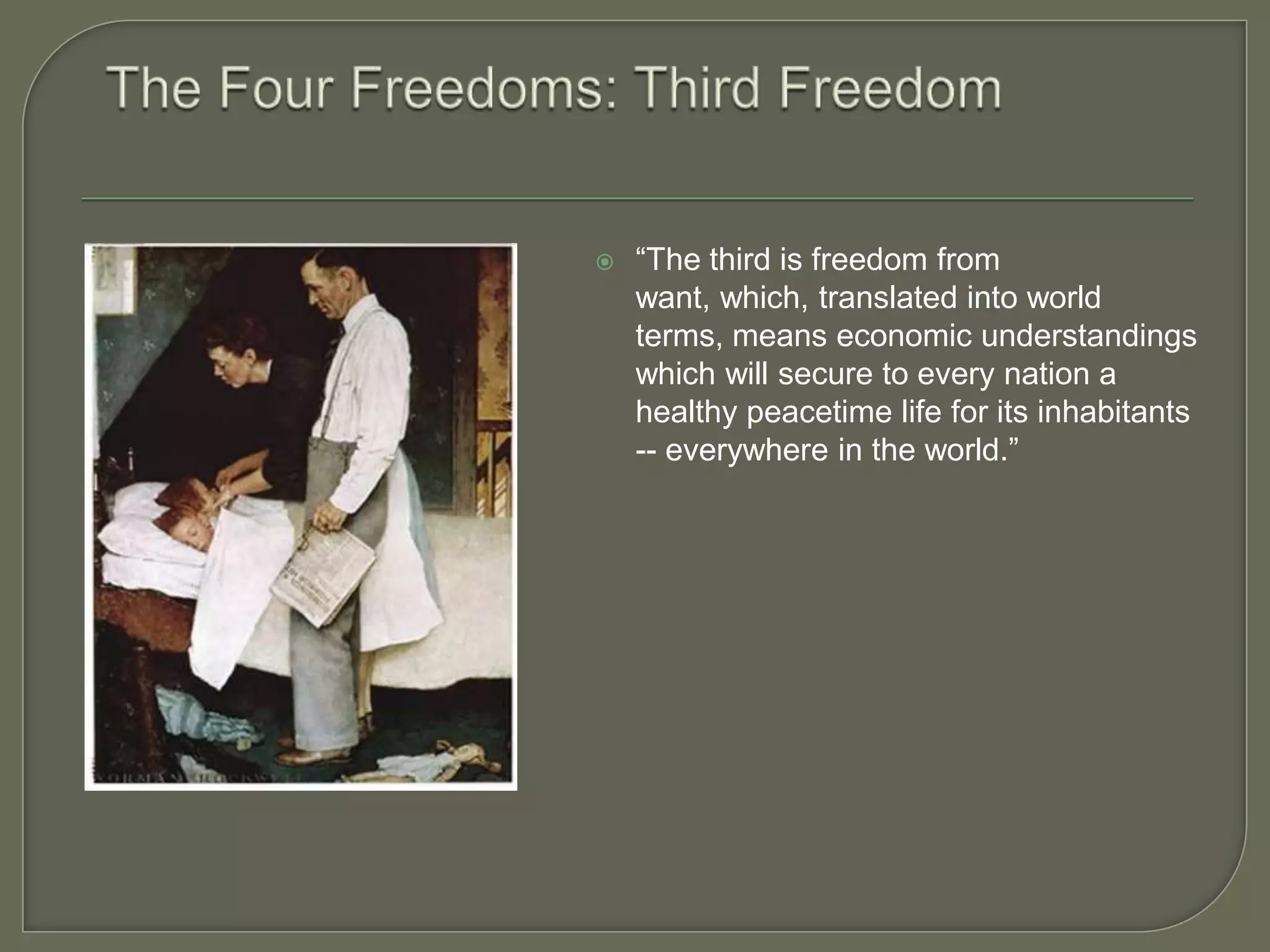 FDR Four Freedoms | PPTX | Political Issues & policy | Politics