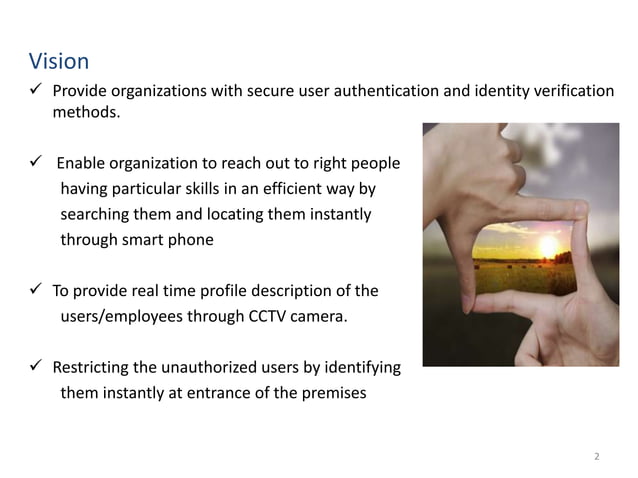Face Recognition to get professional profile at real time for HR | PPT