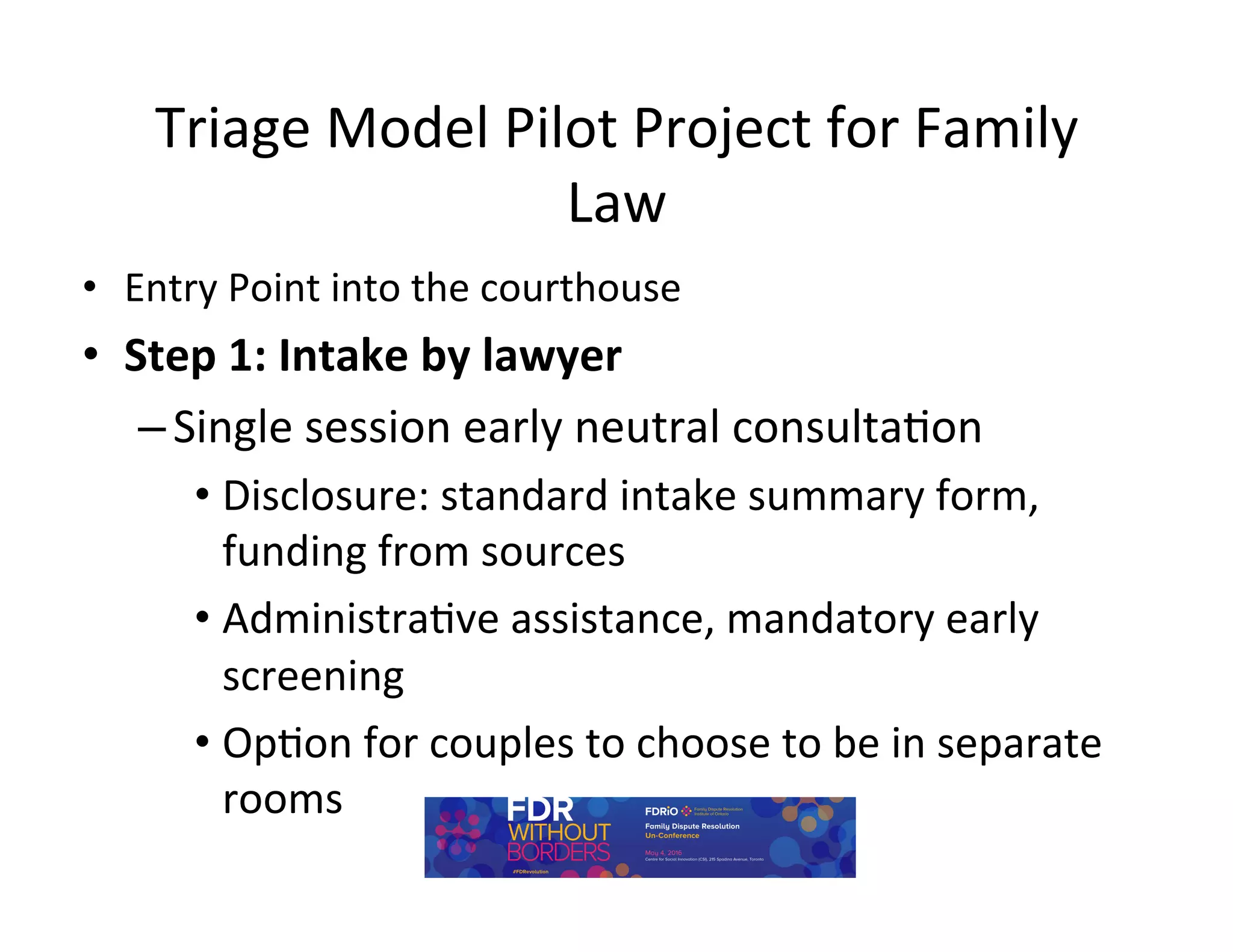 Early Triage: Defusing Family Conflicts Before Litigation | PPT
