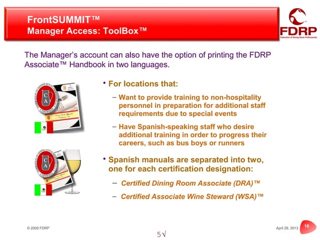 Fdrp overview | PPT | Careers