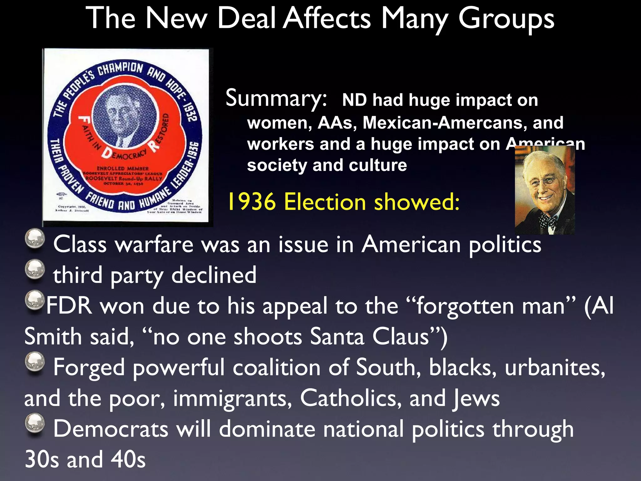 Fdr's new deal and great depression pt 2(1) | PPT | Civic affairs ...