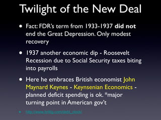Fdr's new deal and great depression pt 2(1) | PPT